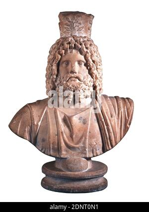 Bust of Serapis. Marble, roman copy, after a Greek original from the ...