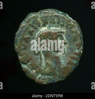 Roman altar, from the imperial period, in marble, with a relief that ...