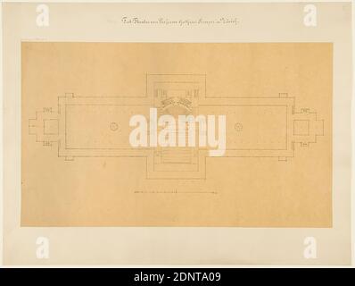 Gottfried Semper, design for the provisional Richard Wagner Festival ...