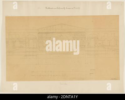 Architectural Drawing Cross section through double storey residential ...