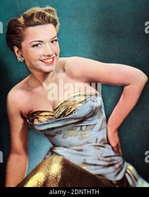 ANNE BAXTER (1923-1985) American film actress about 1956 Stock Photo ...