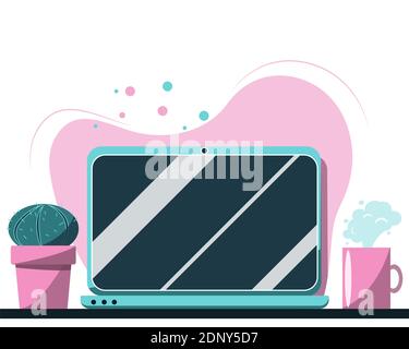 Distant Work concept Stock Vector Image & Art - Alamy