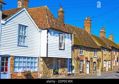 Picturesue high street of New Romney -a small town in Kent, England, on ...