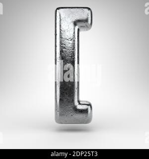 Left square bracket symbol on white background. Golden 3D rendered sign ...