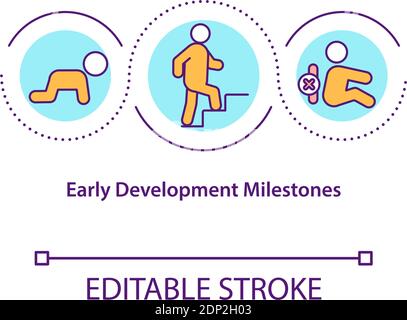 Developmental milestones concept icon Stock Vector Image & Art - Alamy
