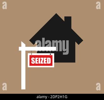 Housing and residential or home ownership crisis as homes in danger of ...