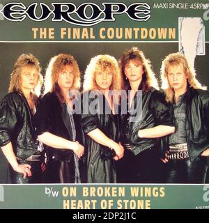 EUROPE The Final Countdown - Vintage vinyl album cover Stock Photo - Alamy