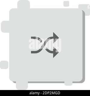 shuffle vector icon modern simple vector illustration Stock Vector ...