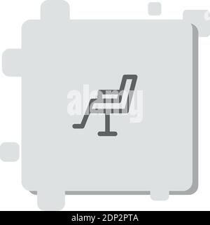 Massage chair icon. Simple illustration of massage chair vector icon ...