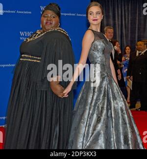 Gabourey Sidibe Left And Bailee Madison Arrive For The 2015 White