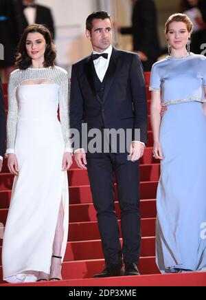 Lea Seydoux, Colin Farrell and Rachel Weisz pose for photographers upon ...