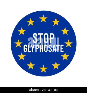 Stop glyphosate symbol icon Stock Photo - Alamy