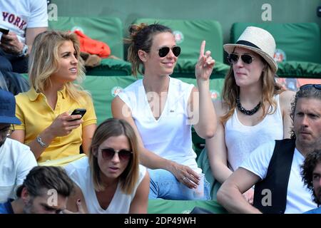 Lorie Pester and Joyy attending the 2015 French Tennis Open at Stadium ...