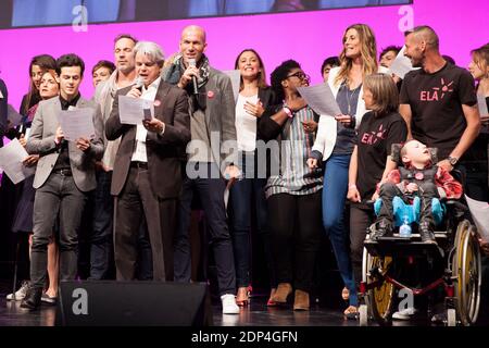 Sophie Thalmann , Zinedine Zidane, Michael Gregorio et Sandrine Quetier ...