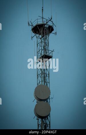 Outside view of the headquarters of France's external intelligence ...