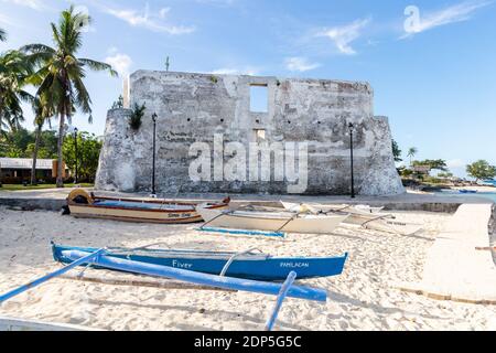 The Pamilacan Island triangular fort in Bohol, Philippines Stock Photo ...