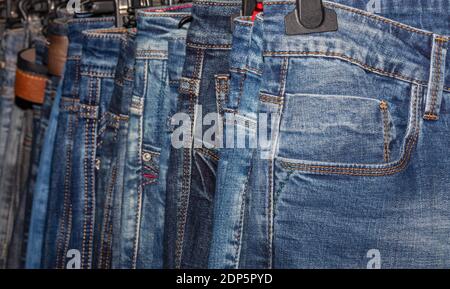 Closeup shot of pants hang on the rope Stock Photo - Alamy