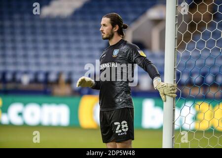 Joe Wildsmith #28 of Sheffield Wednesday warming up before the game ...