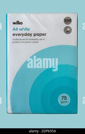 Pack of Wilko A4 white everyday paper multipurpose for everyday use in ...