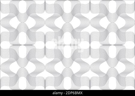 Abstract background made with repeated curvy lines in wave abstraction ...