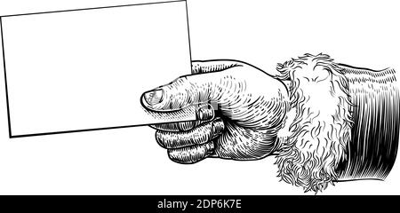 Vector vintage hand drawn Christmas party invitation template with ...