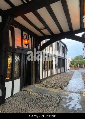 The medieval Mermaid Inn built in 1420 along Mermaid Street Rye, East ...