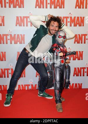Maxime Musqua assiste a l'avant premiere de Ant-Man au grand Rex a ...
