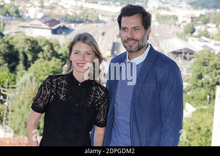 Melanie Laurent and Laurent Lafitte posing for the photocall of ...