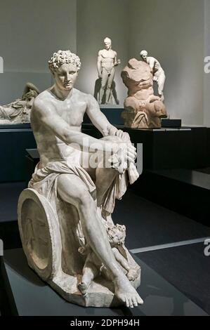 Statue of Ares at the National Roman Museum - Palazzo Altemps, Rome ...