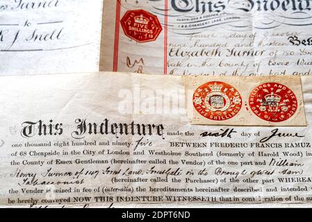 Conveyance property title deed UK Stock Photo - Alamy