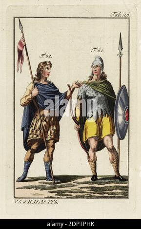 Medieval soldier in long tunic on horseback. Cavalry from Bible 10 ...