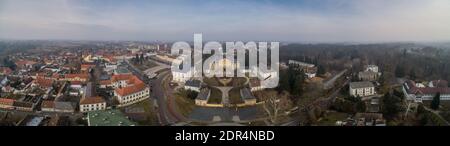 Aerial photo of Batthyany castle, Kormend Stock Photo - Alamy