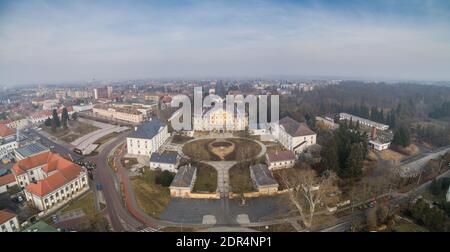 Aerial photo of Batthyany castle, Kormend Stock Photo - Alamy