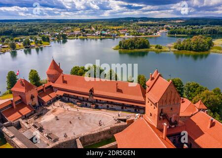 The Landscape Around Trakai Island Castle in Trakai, Lithuania Stock ...