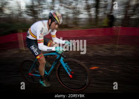 Spanish Felipe Orts Lloret pictured in action during the men elite race ...