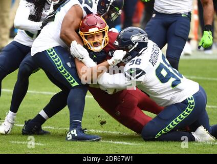 Seattle Seahawks defensive end Alton Robinson (98) in action against ...