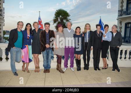 Bertrand Faivre, Amara Karan, Alexandra Lamy pose at a photocall during ...