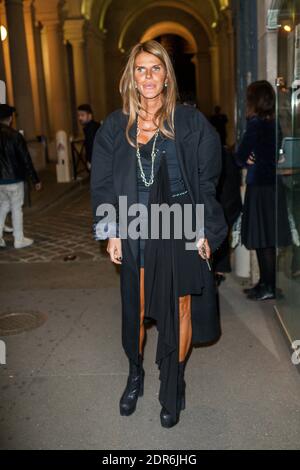 Anna Dello Russo arrives at Yohji Yamamoto collection presentation ...