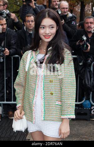 Jelly Lin attending Chanel's Spring-Summer 2016 Women's collection ...