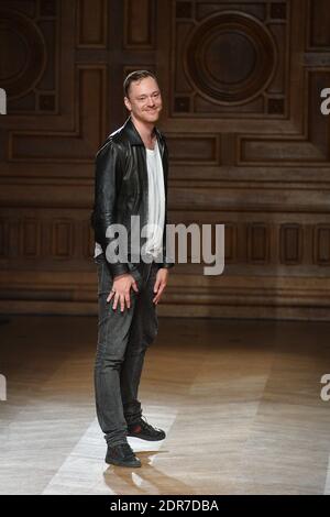 Ole Yde on the runway after the YDE show as part of Paris Fashion Week ...