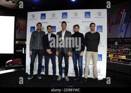Jeremy Chardy, David Ferrer, Chris Kermode, Novak Djokovic, David ...