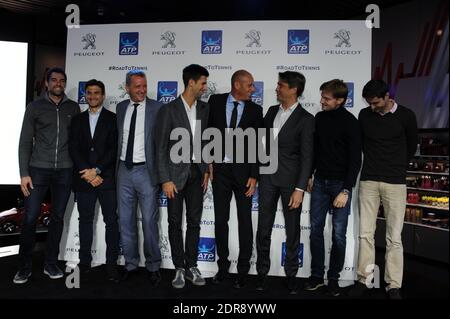 Jeremy Chardy, David Ferrer, Chris Kermode, Novak Djokovic, David ...