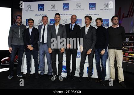 Jeremy Chardy, David Ferrer, Chris Kermode, Novak Djokovic, David ...