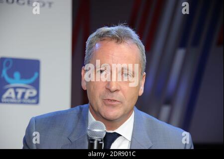 ATP's President Chris Kermode during a Peugeot/ATP Press conference ...