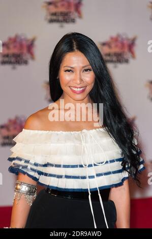 Anggun arriving to the 17th NRJ Music Awards ceremony held at the ...