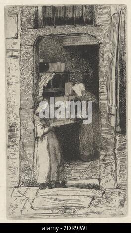 Mustard Woman, one of twelve etchings from nature. Artist: James ...