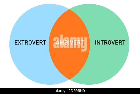 Introvert and extravert type people mindset vector Stock Vector Image & Art - Alamy