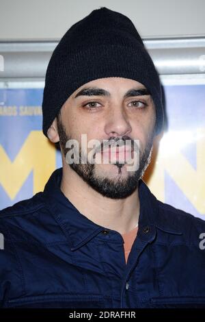 Gringe assiste a la premiere du film 'Comment c'est Loin' au Mk2 ...