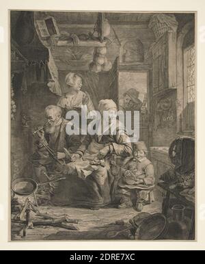 The Pancake Woman. Artist: Cornelis Visscher, Dutch, ca. 1629–1658 ...