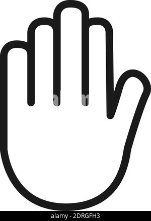 Touch sense icon. Outline touch sense vector icon for web design ...